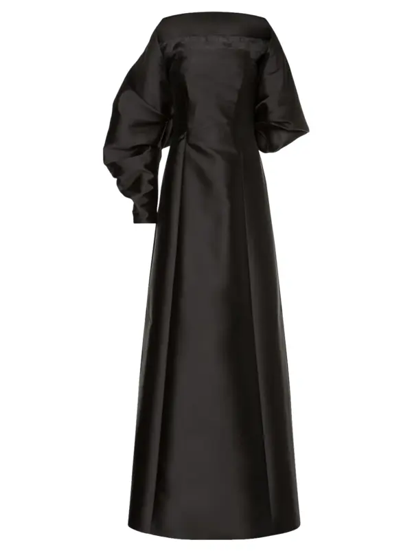 Alberta Ferretti A-line Long Dress - Black