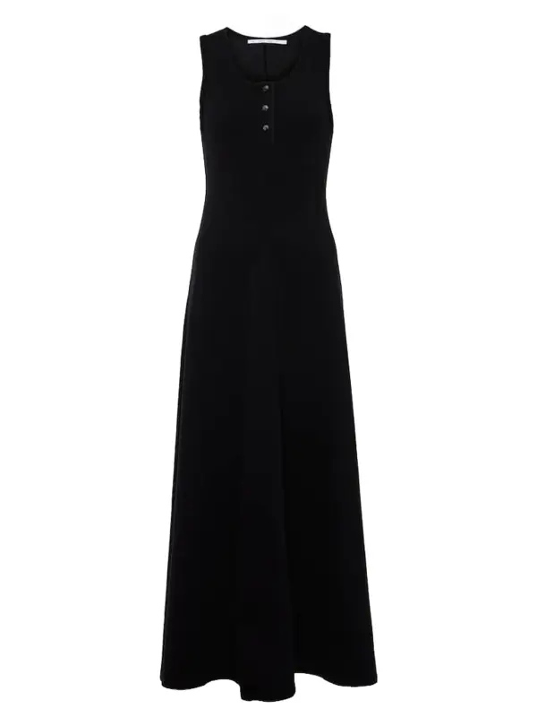 Proenza Schouler White Label Rey Cotton-blend Jersey Maxi Dress - Black