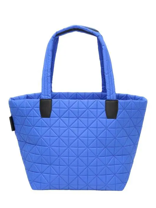 VEECOLLECTIVE Medium Vee Quilted Tote - Blue Bell