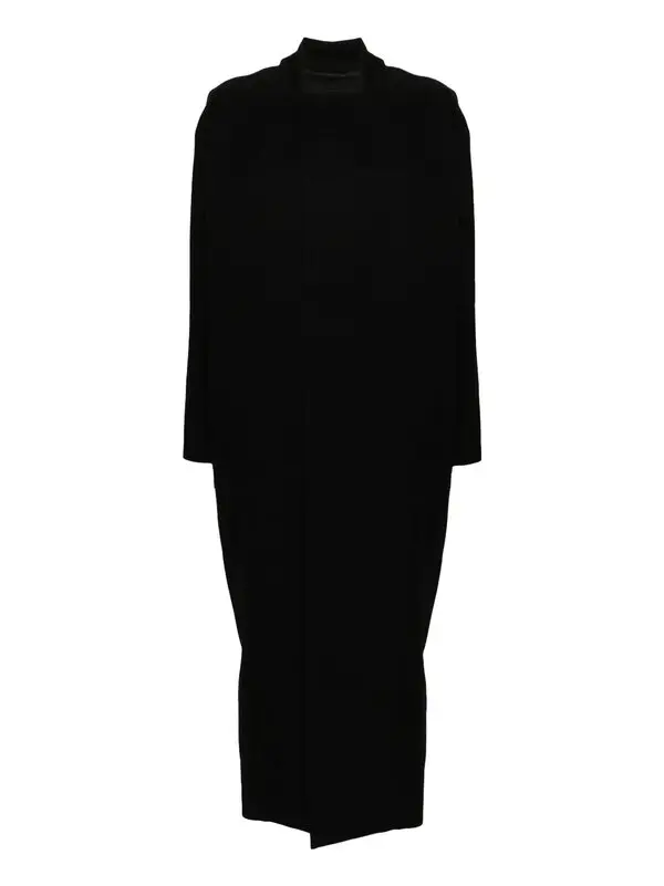 Rick Owens Wool Cocoon Coat - Black