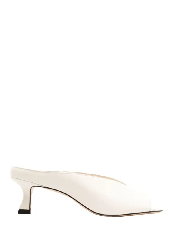 STUDIO CHOFAKIAN Studio 140 Leather Mules - White