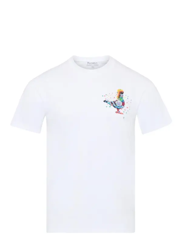 JW Anderson Pigeon Organic-cotton T-shirt - White
