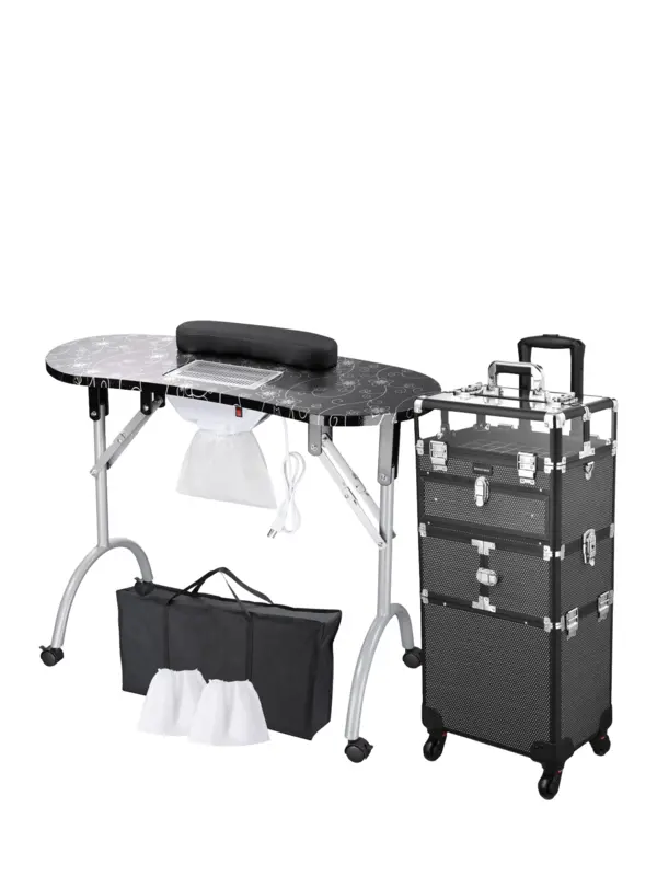 BYOOTIQUE Manicure Table And Makeup Case Kit - Natrual