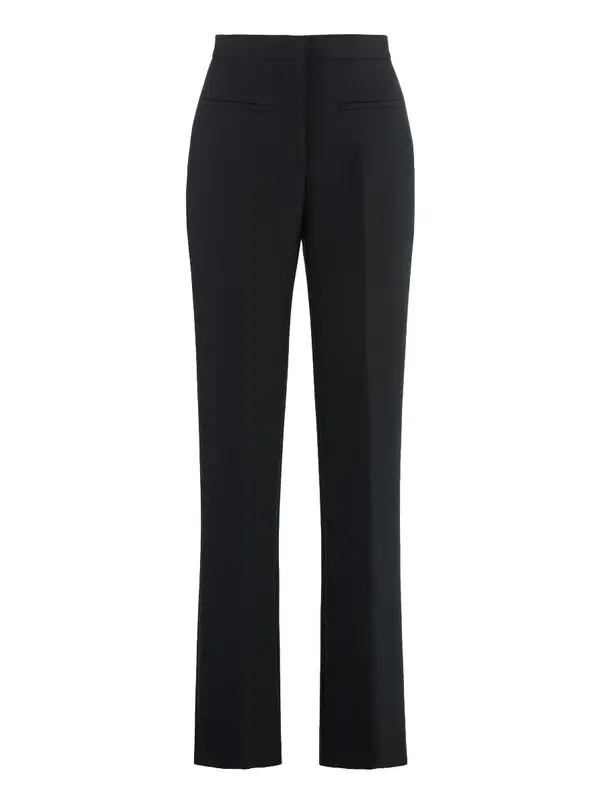 MSGM Crêpe Tailored Trousers - Black