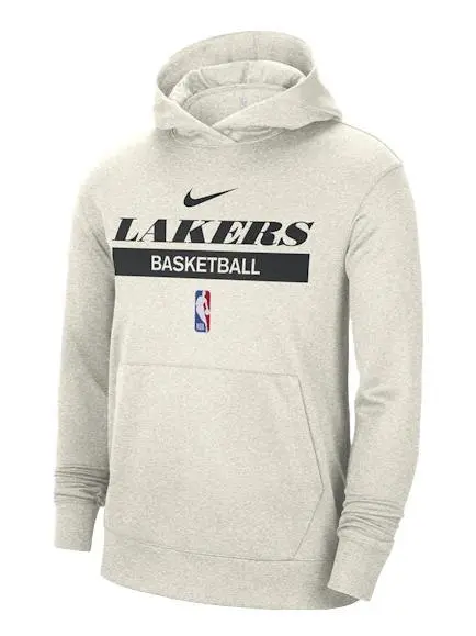 Nike Nba Los Angeles Lakers Spotlight Pullover Dri-fit Loose Fit Hoodie - Sail