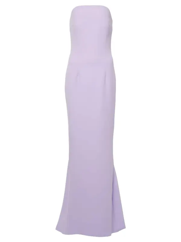 Safiyaa Sofie Crêpe Gown - Purple