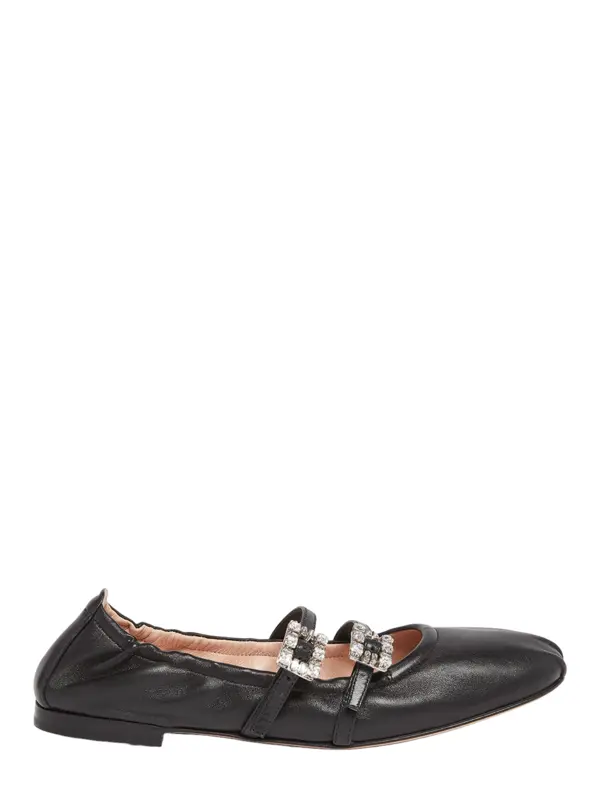 ROGER VIVIER Calfskin Ballerina Flats - Nero