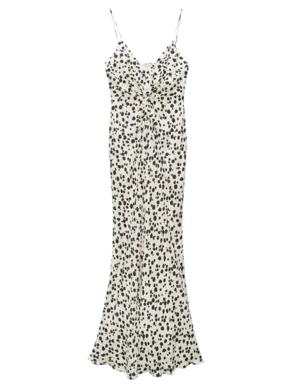 MSGM Spot-print Maxi Dress - White