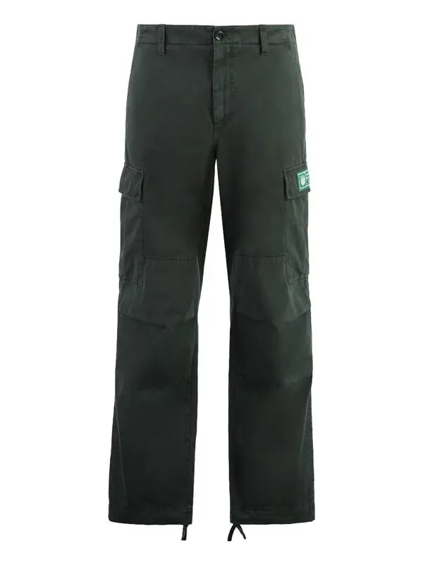 Dolce & Gabbana Cotton Cargo Trousers - Green