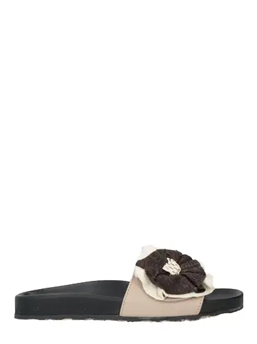IXOS Leather Slide Sandals - White