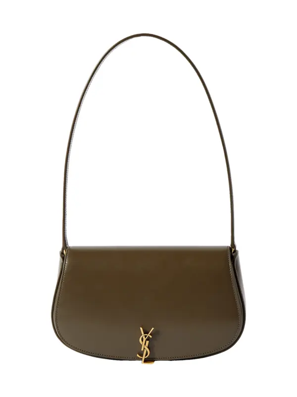 Saint Laurent Voltaire Mini Leather Shoulder Bag - Green