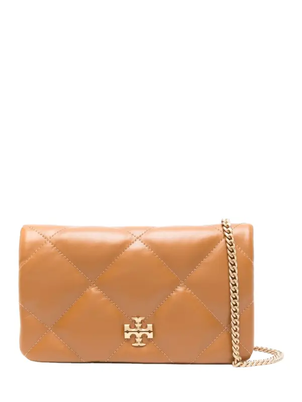 Tory Burch Kira Quilted Wallet-on-chain - Brown