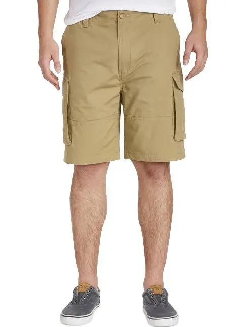 NAUTICA Stretch Ripstop Cotton Cargo Shorts - Tuscan Tan