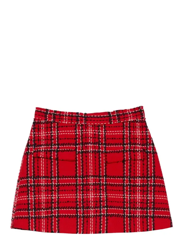 MSGM Checkered Shorts - Red