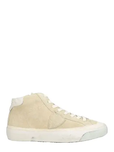 Philippe Model High-top Leather Sneakers - Beige