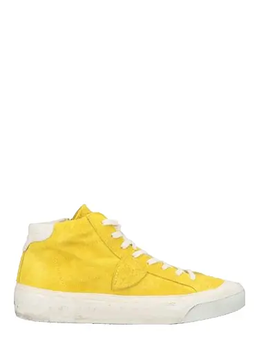 Philippe Model High-top Leather Sneakers - Yellow