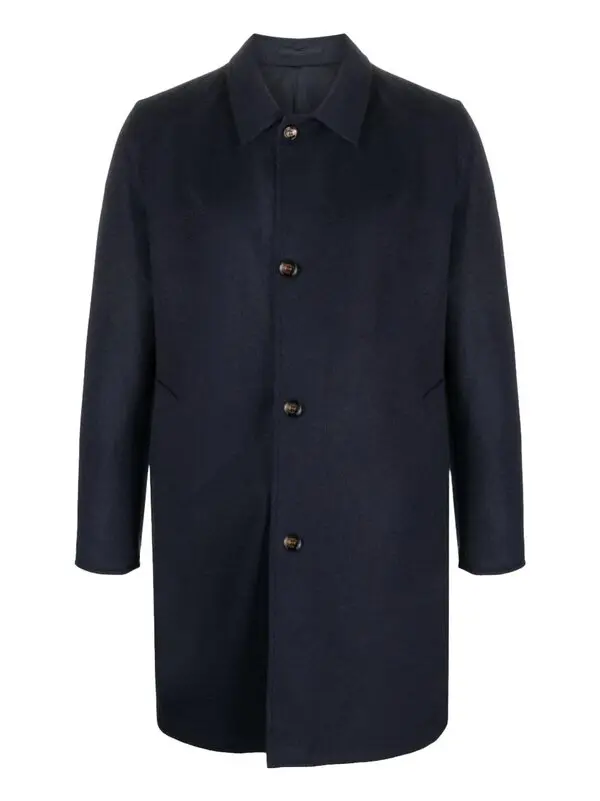 KIRED Cashmere Peak Coat - Blue