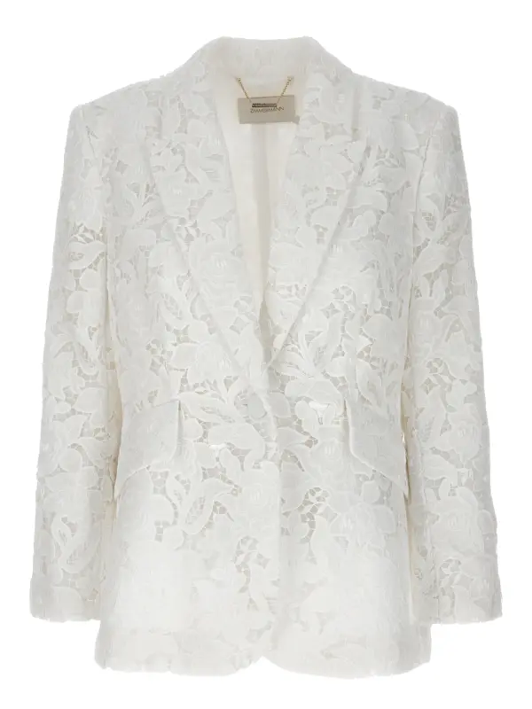 Zimmermann Natura Lace' Blazer - White