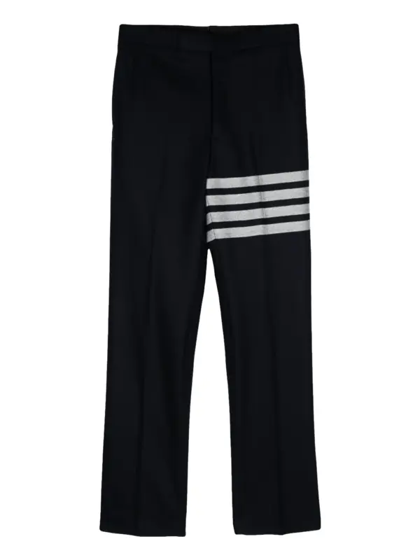 Thom Browne 4-bar Tapered-leg Trousers - Blue
