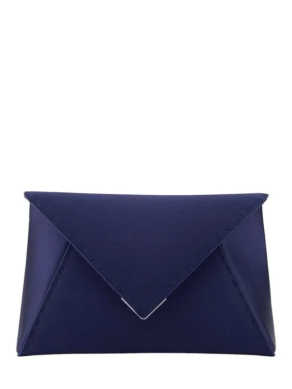Tyler Ellis Lee Small Pouchette Clutch Bag - Sapphire