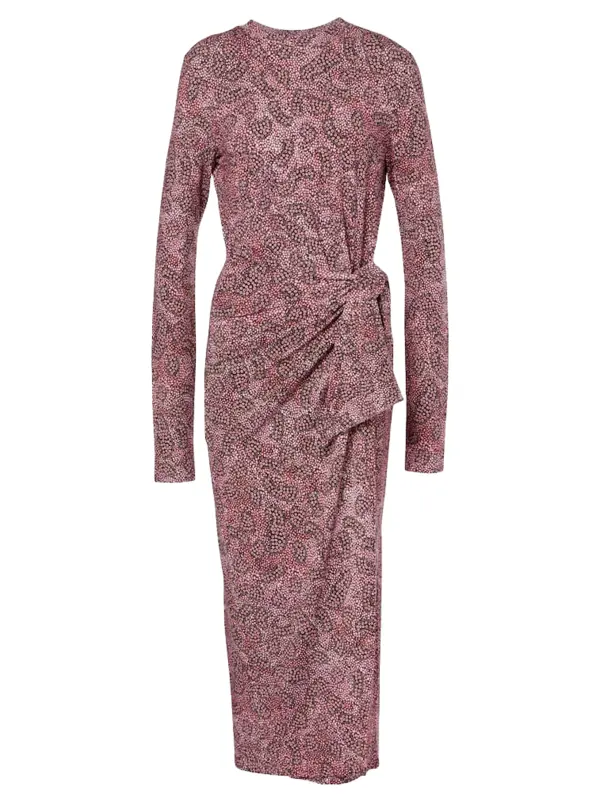 MARANT ETOILE Lisy Jersey Wrap Dress - Multicoloured