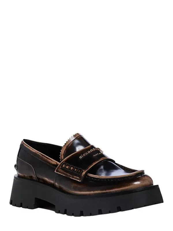 Alexander Wang Carter Lug Loafer Flats - Brown