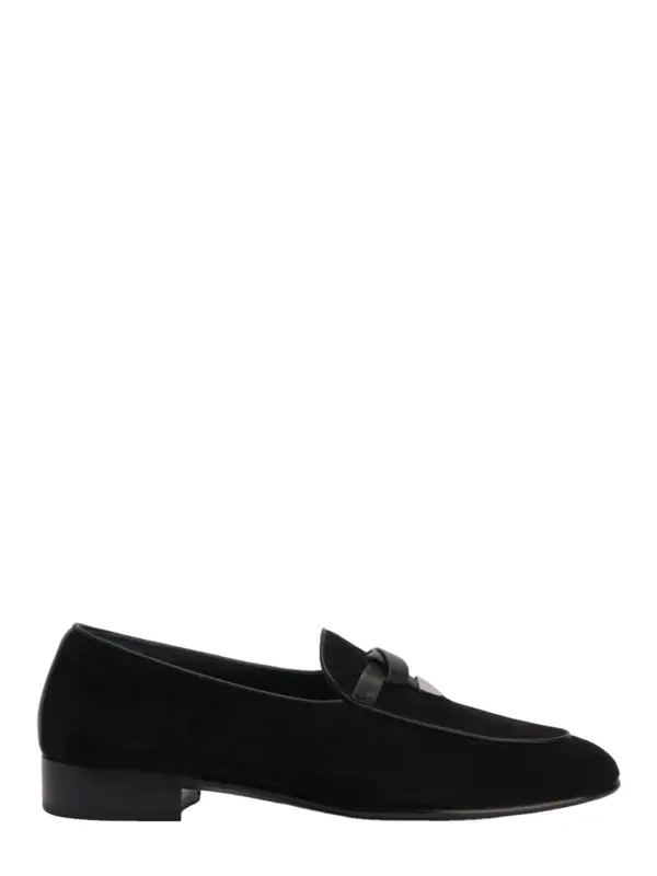 GIUSEPPE ZANOTTI Ewerton Suede Loafers - Black