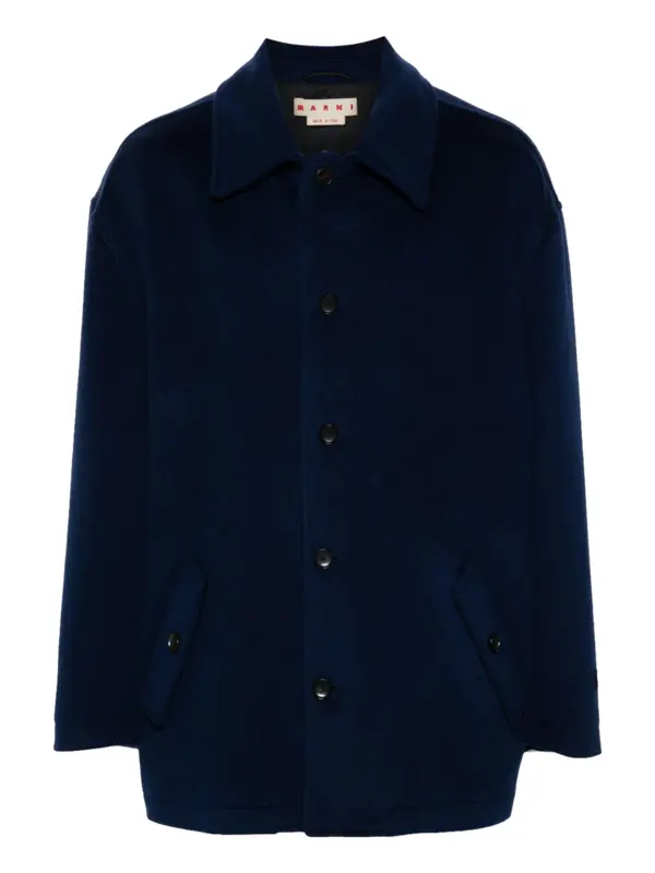 Marni Single-breasted Coat - Blue