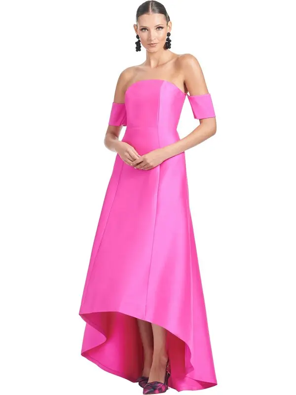 Sachin & Babi Agyness Strapless Gown - Fuchsia
