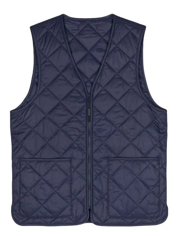 BARACUTA Miller Quilted Vest - Blue