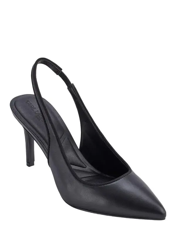 Karl Lagerfeld Paris Rosalyn Pointed Toe Slingback Pumps - Black