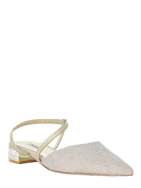 Dune London Harlem Pointed Toe Slingback Pumps - Rose Gold