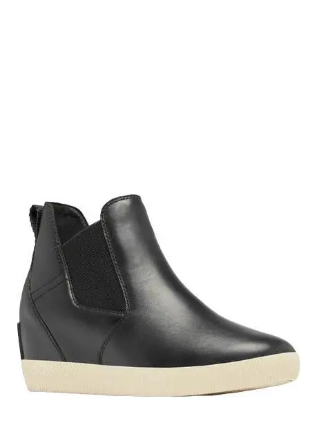 Sorel Out 'n About Wedge Chelsea Boot - Black/ Bleached Ceramic