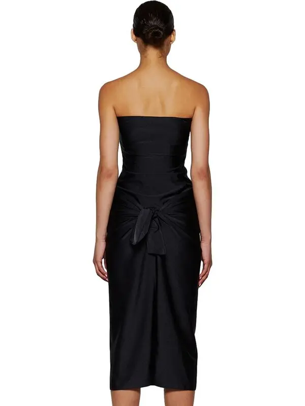 Coperni Knotted Gala Dress - Black