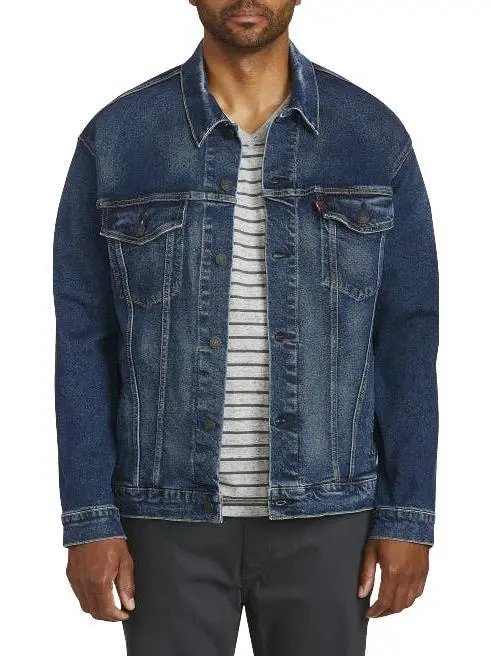 LEVI'S Colusa Stretch Denim Trucker Jacket - Colusa Dark Denim