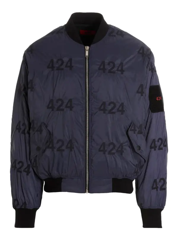 424 Reversible Logo Bomber Jacket - Multicolor