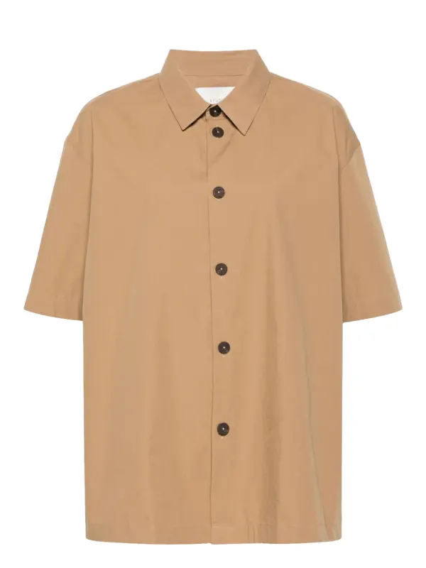 Studio Nicholson Cotton Poplin Shirt - Beige