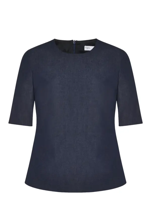 Rosetta Getty Twill-weave T-shirt - Blue