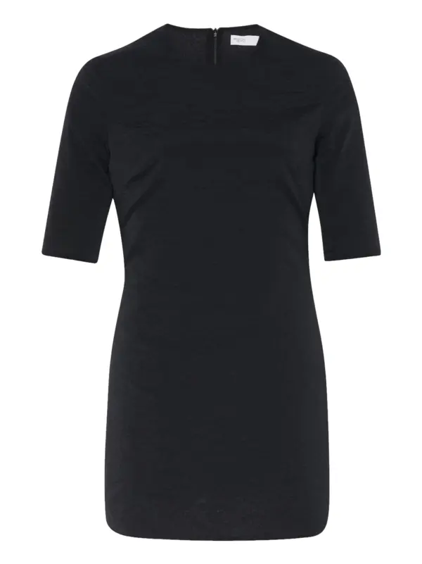 Rosetta Getty Crew-neck Mini Dress - Black