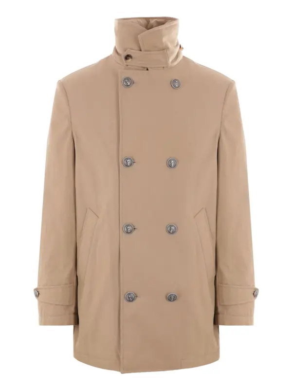 Brunello Cucinelli Gabardine Padded Jacket - Neutrals