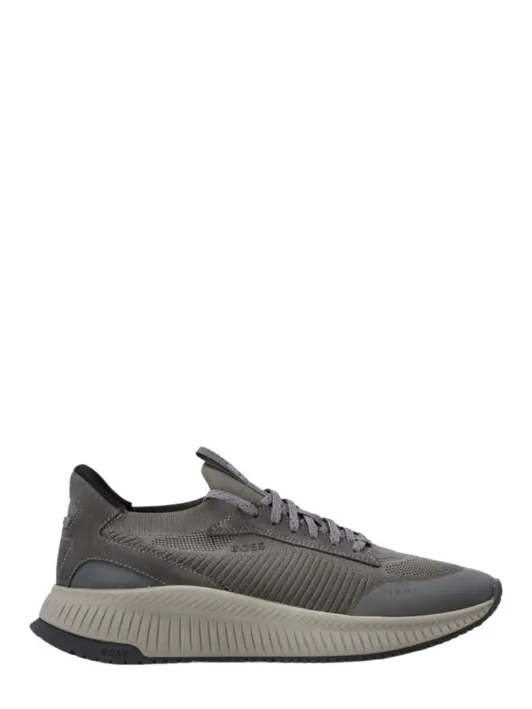 Hugo Boss Lace-up Trainers - Grey