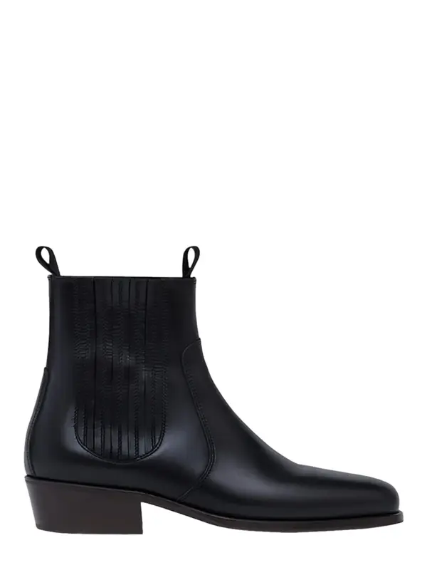 LEMAIRE Calfskin Chelsea Ankle Boots - Black