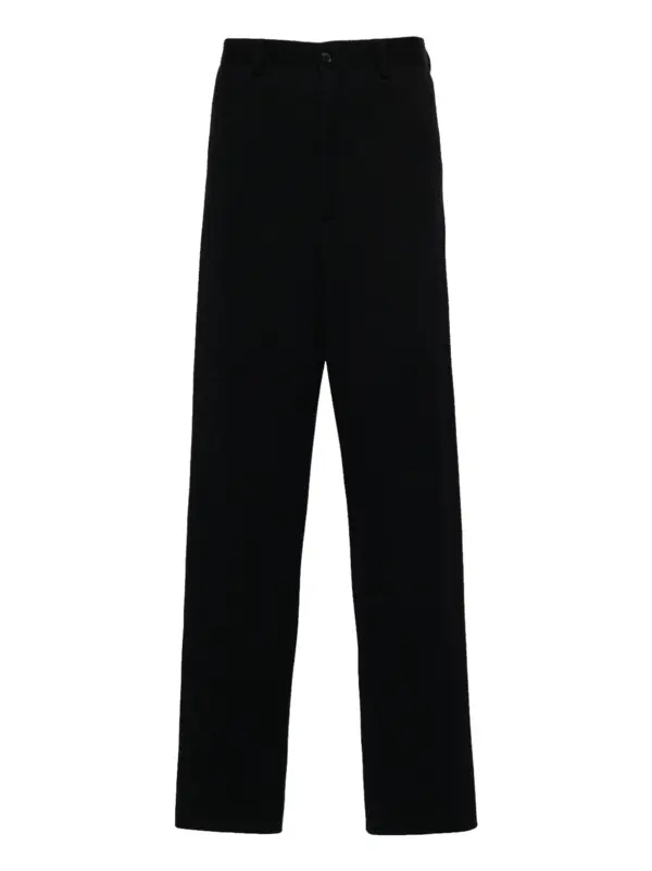 Giorgio Armani Textured Tapered Trousers - Blue