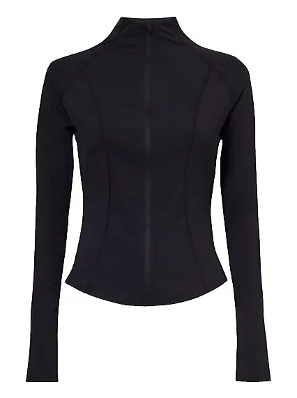TALA Slim-fit Stretch-woven Jacket - Shadow Black