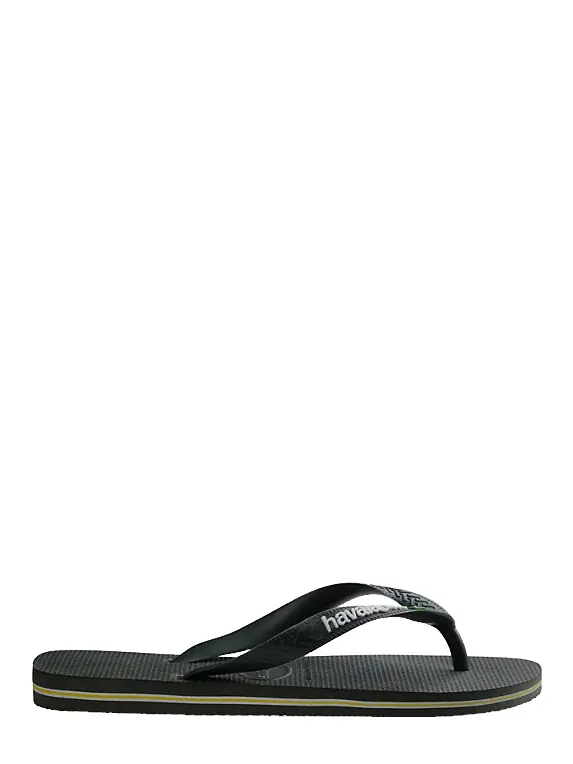 Havaianas Brasil Logo-embossed Rubber Flip-flops - Green Olive