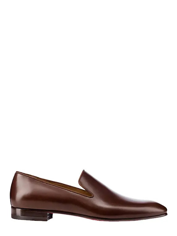 CHRISTIAN LOUBOUTIN Dandelion Leather Loafers - Havane
