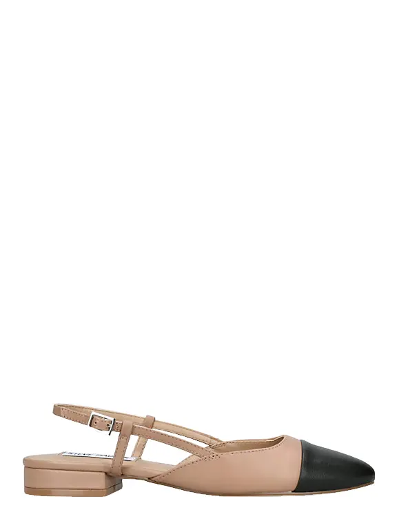 Steve Madden Belinda 217 Contrast-panel Leather Slingback Pumps - Tan Comb