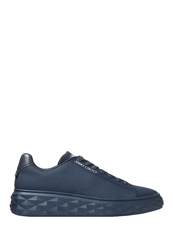 JIMMY CHOO Diamond Leather Low-top Trainers - V Navy