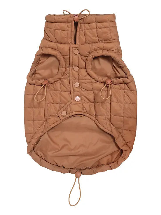 MAXBONE Quilted Woven Dog Jacket - Camel