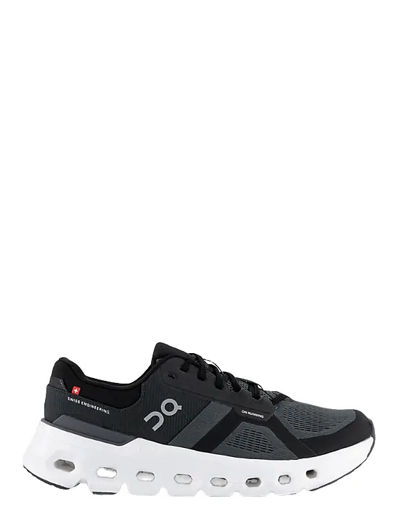 On Cloudrunner 2 Cushioned-sole Low-top Trainers - Eclipse Black